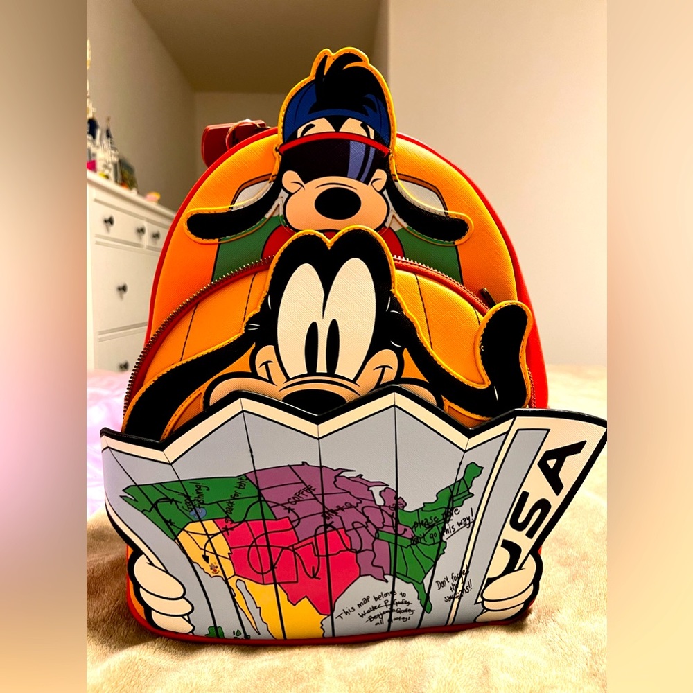 Loungefly Disney Goofy Movie Road Trip Map Mini Backp… - Gem